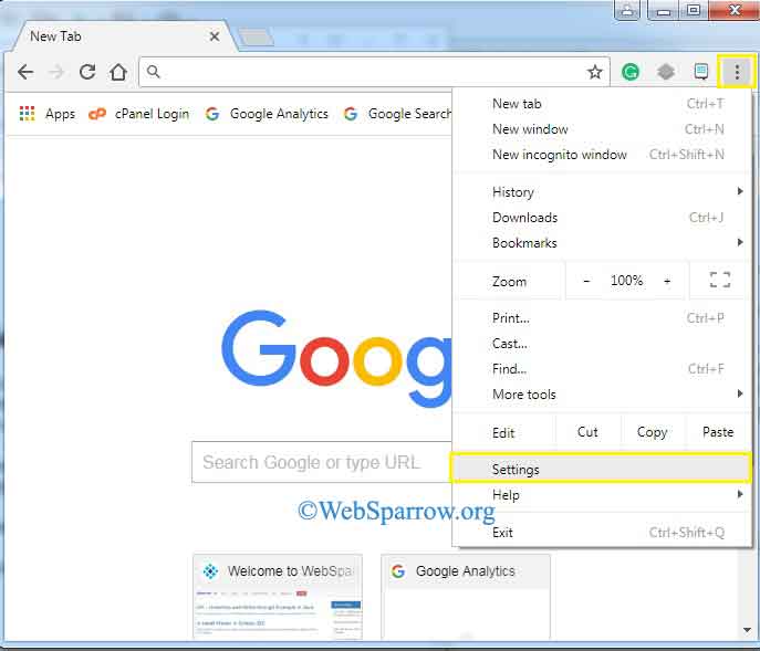 How To Enable And Disable JavaScript In Chrome Websparrow
