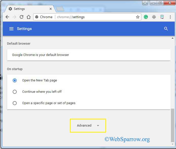 How To Enable And Disable JavaScript In Chrome Websparrow