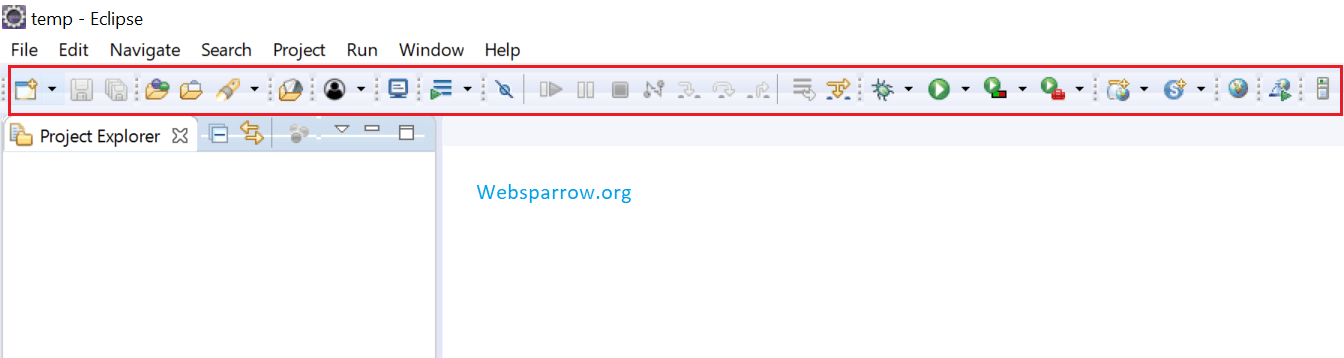 How To Increase Eclipse Toolbar Icon Size Websparrow