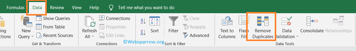 How To Delete Duplicate Rows In Excel Websparrow